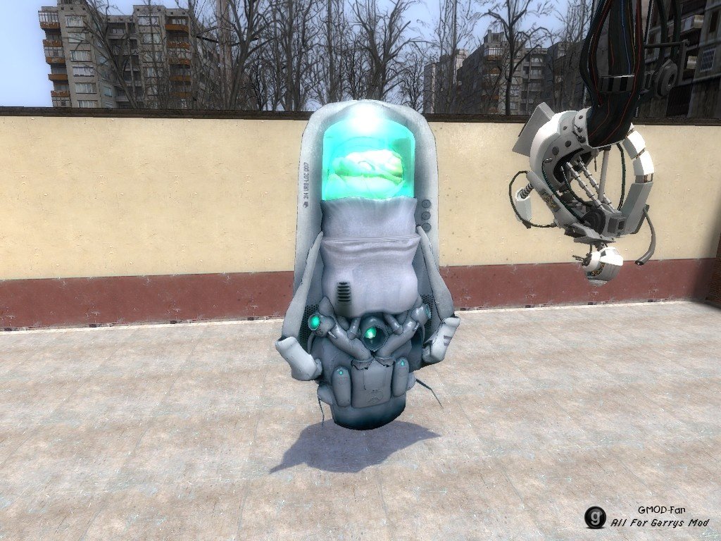 Advisor pod and Glados npc