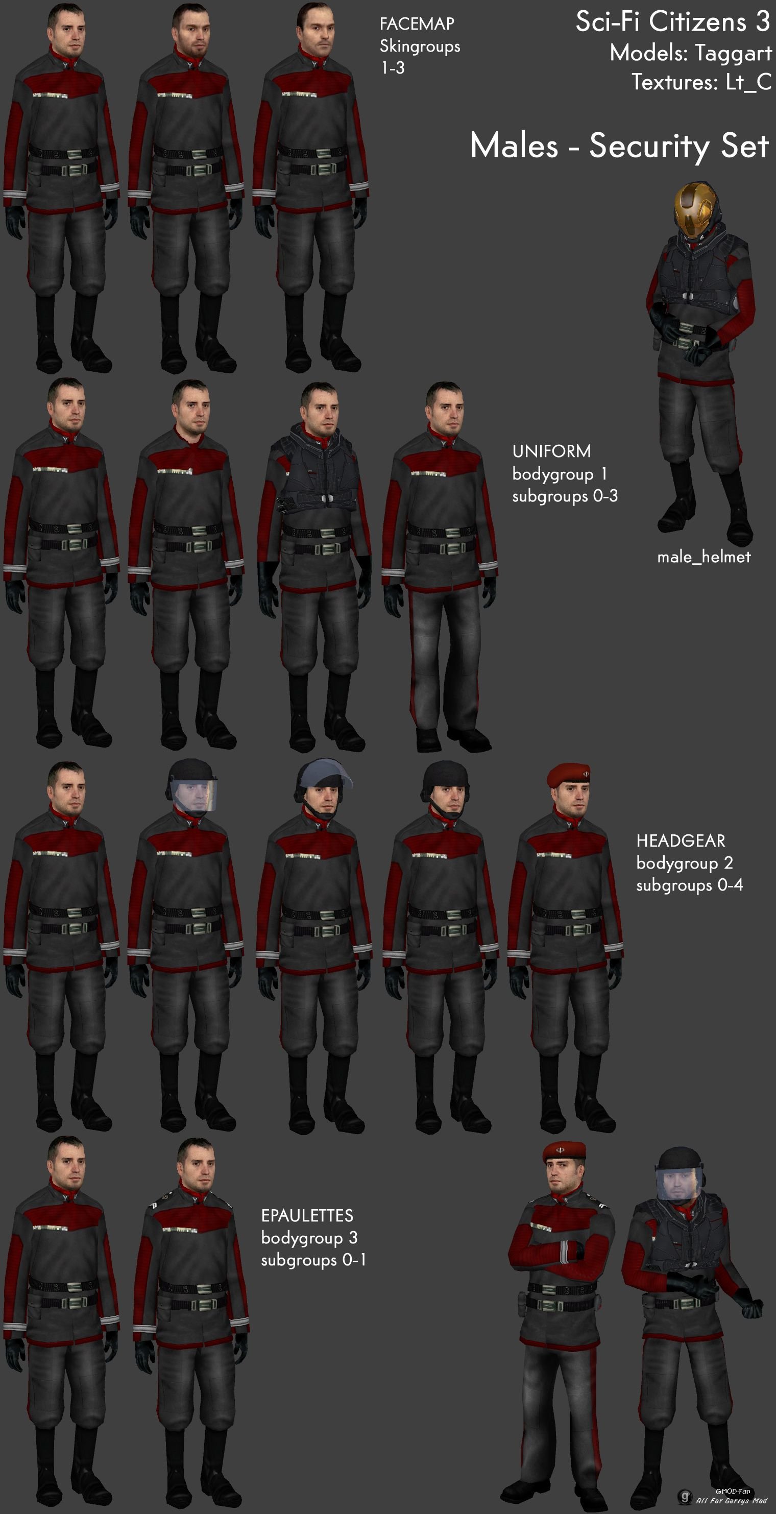 Sci-Fi Uniforms v3