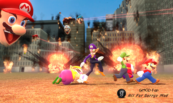 Super Mario ragdolls pack