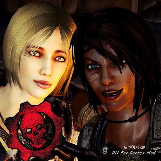 Anya Stroud and Sam Byrne (Gears of War 3)
