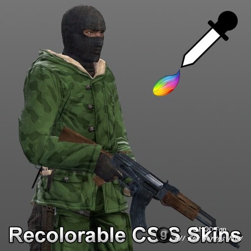 Recolorable CS:S Skins