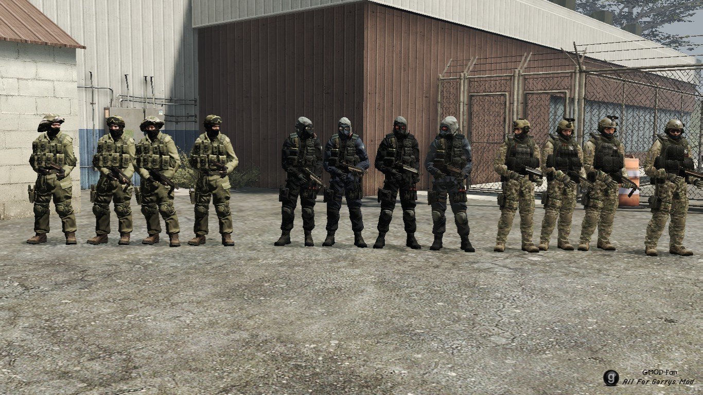 Counter Strike: Global Offensive CT Playermodels and NPCs