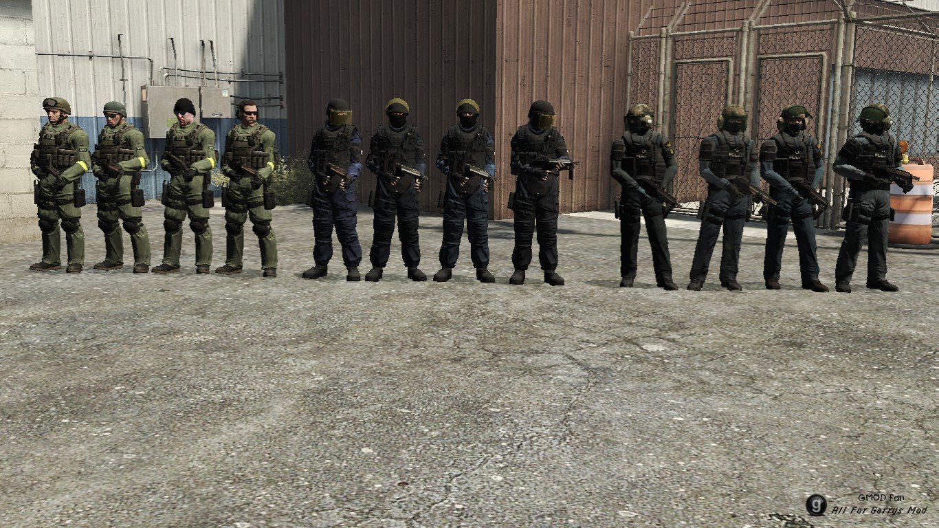 Counter Strike: Global Offensive CT Playermodels and NPCs