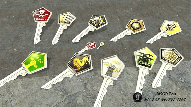 CSGO Case and Keys Models